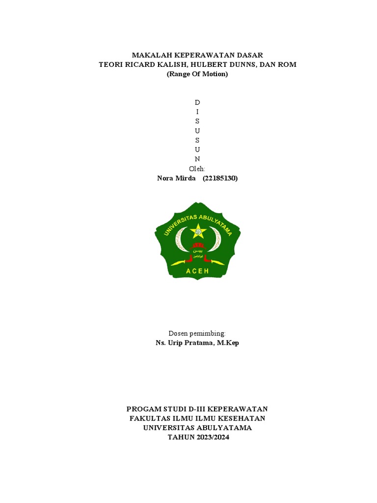 Teori Richard Kalish dan ROM | PDF | Ilmu Sosial | Filsafat