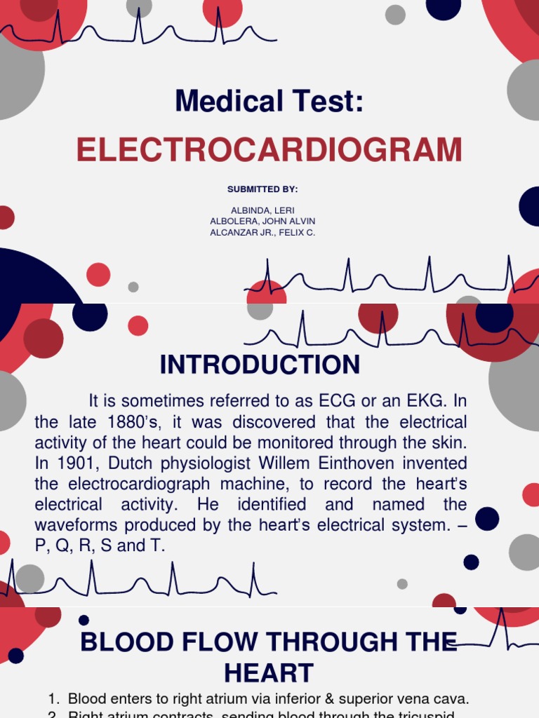 Medical Test:: Electrocardiogram | PDF