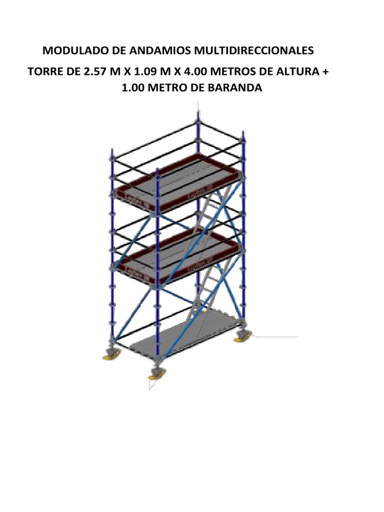 Modulado de Andamios Multidireccionales | PDF
