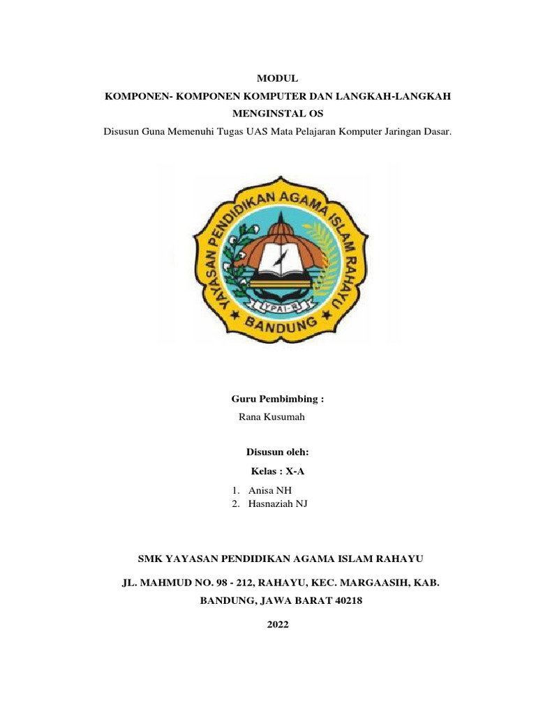 Modul Komponen Komputer | PDF