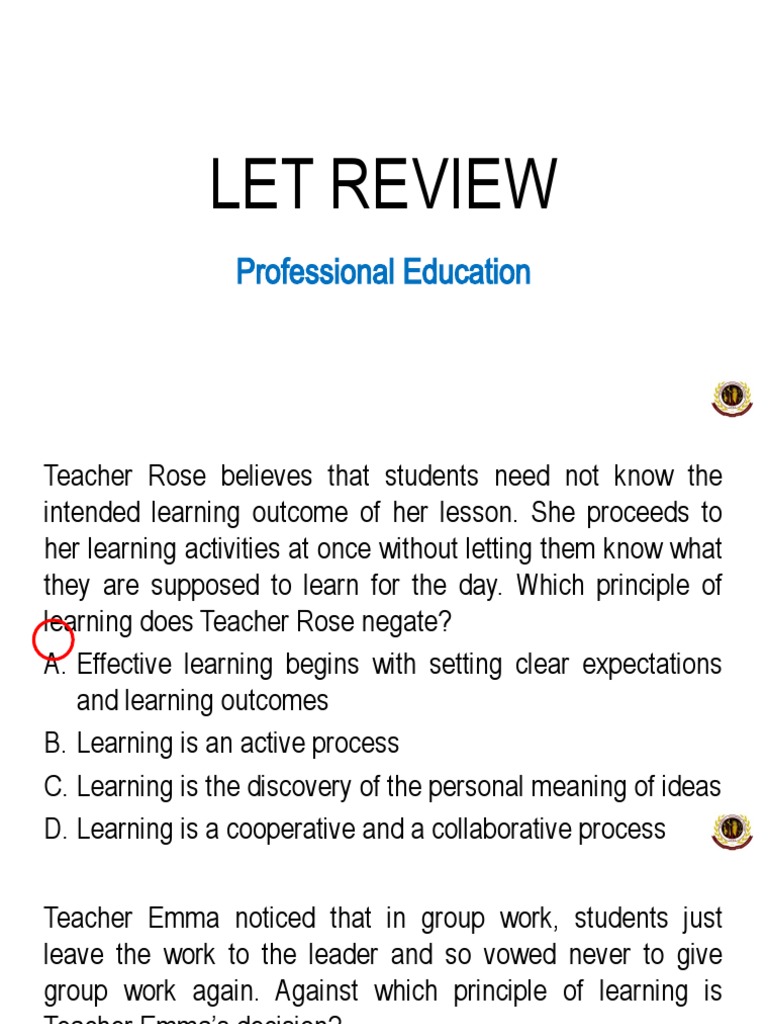 Profed - Let - SPC Version | PDF | Learning | Cognition Profed - Let - SPC Version | PDF | Learning | Cognition