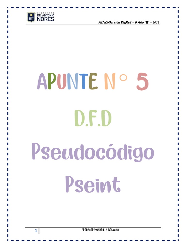 Pseudocódigo - Pseint | PDF | Algoritmos | Programación de computadoras