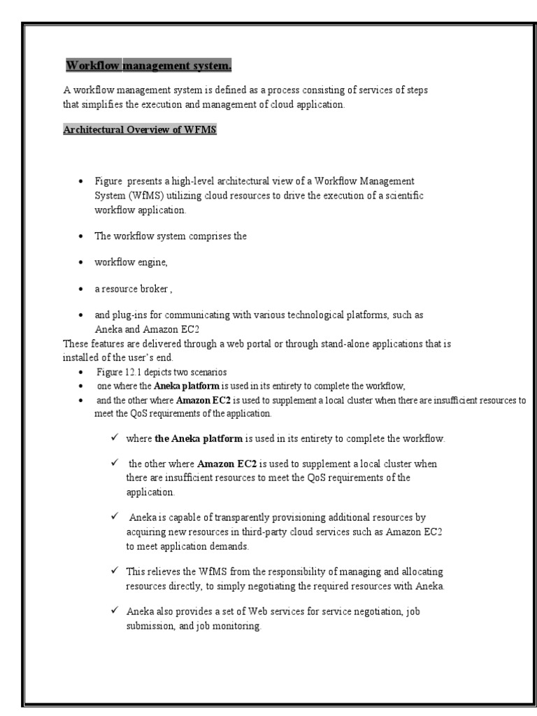 Cloud Workflow Management Guide | PDF | Cloud Computing | Computer Cluster
