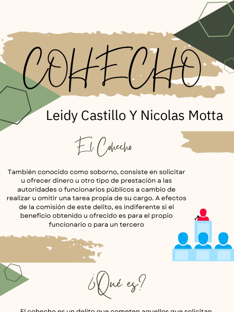 COHECHO | PDF | Soborno | Castigos