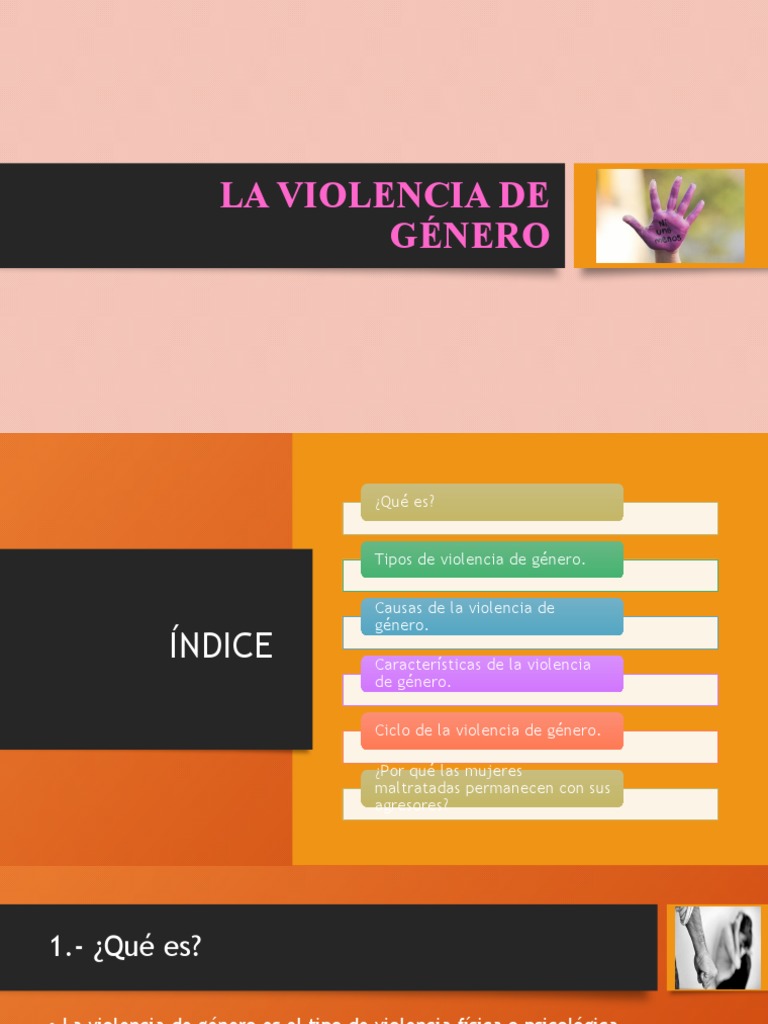 Power Point Violencia de Género | PDF | La violencia contra las mujeres | Violencia