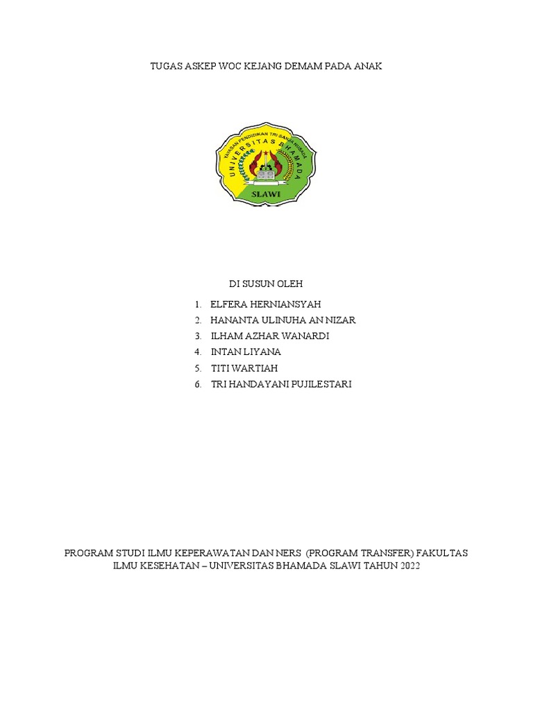 Woc Kejang Demam Kelompok 1 | PDF