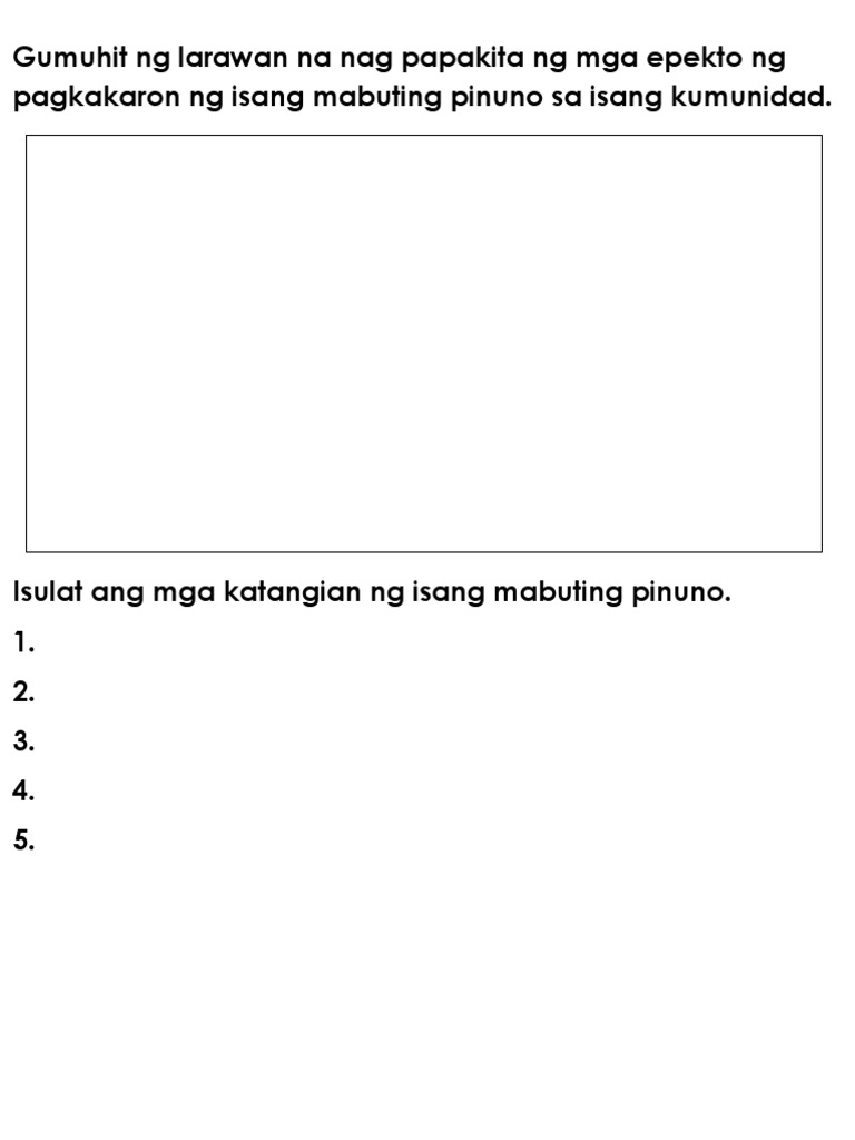 Gumuhit NG Larawan Na Nag Papakita NG Mga Epekto NG Pagkakaron NG Isang ...
