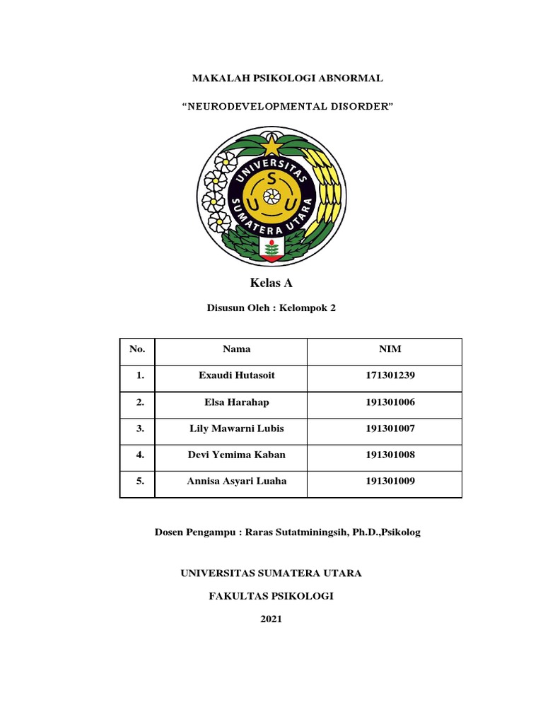 Gangguan Neurodevelopmental dalam Psikologi | PDF | Karier & Perkembangan | Pengembangan Diri