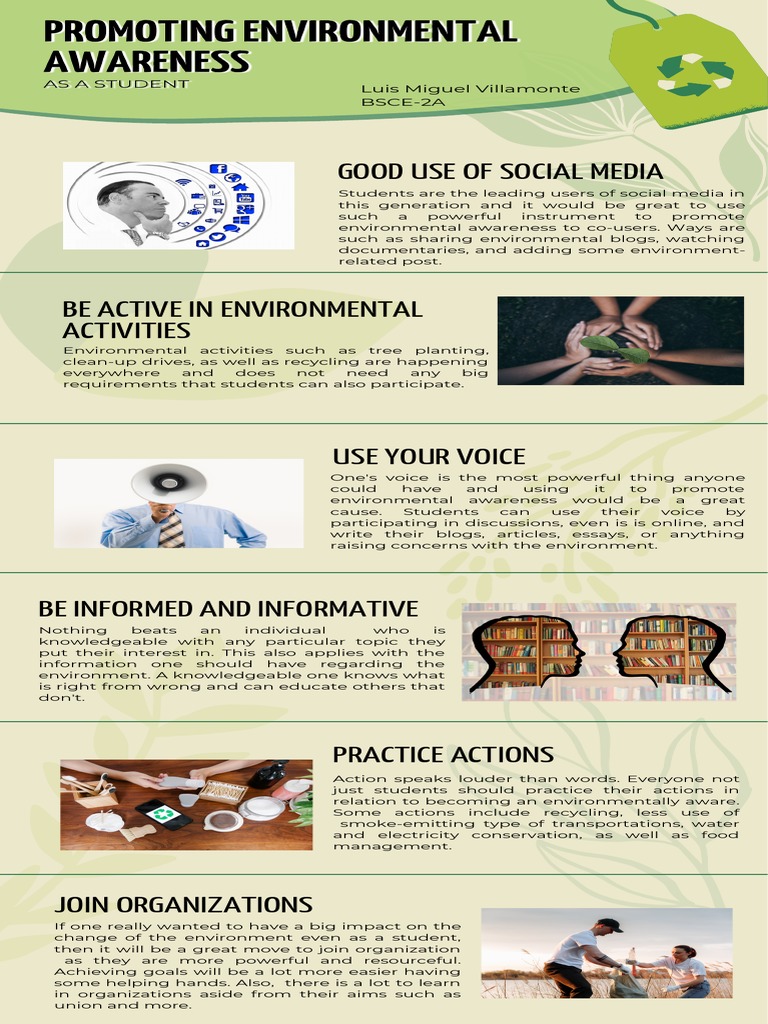 Environmental Awareness (Infographic) PDF | PDF | Social Media ...