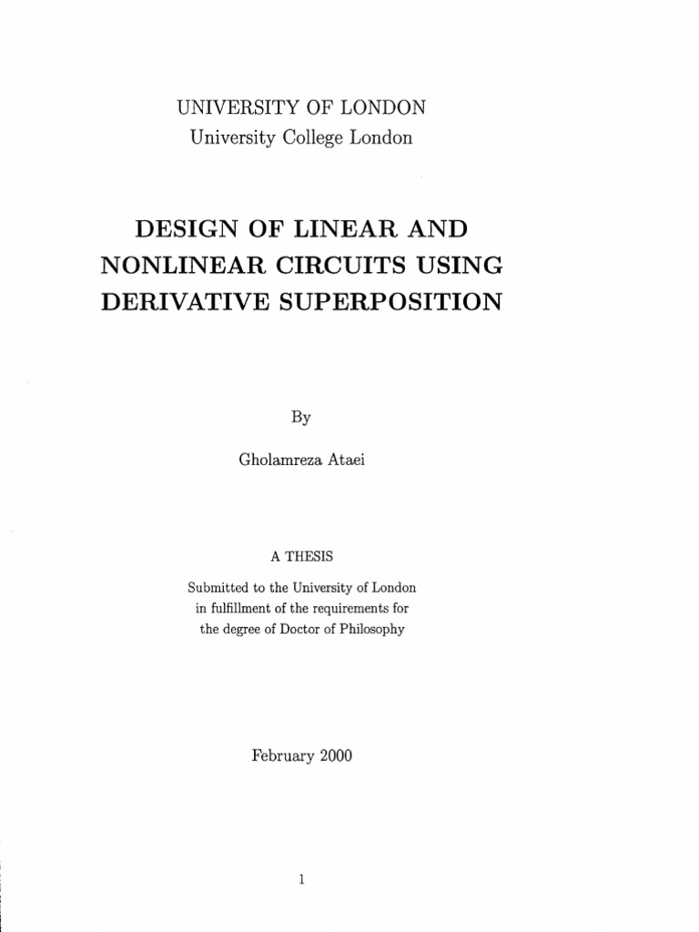 L O C Et Al Linear And Nonlinear Circuits 1 Pdf Distortion