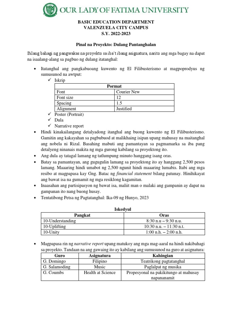 Dulang Pantanghalan PDF | PDF