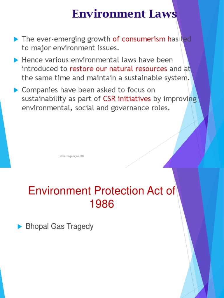 Environment Law PDF | PDF | Environmental Law | Natural Environment