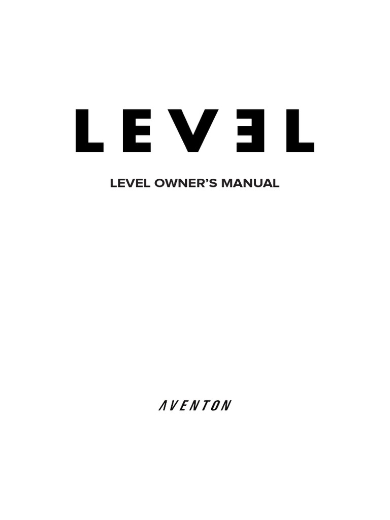 Aventon Level Owner's Manual | PDF | Battery Charger | Transport
