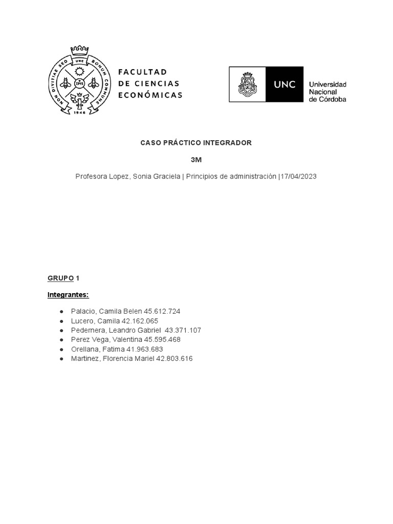 Análisis del caso práctico integrador de la empresa 3M y su modelo de trabajo flexible | PDF ...
