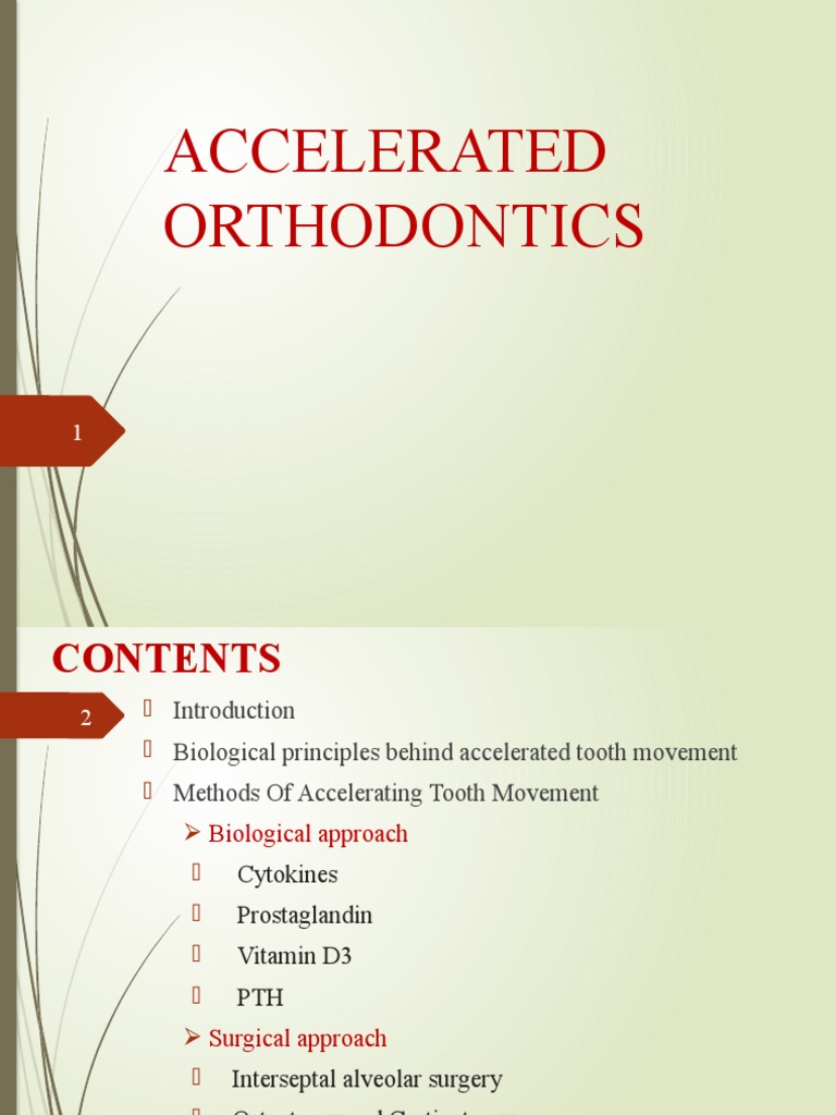Accelerated Orthodontics | PDF | Orthodontics | Periodontology