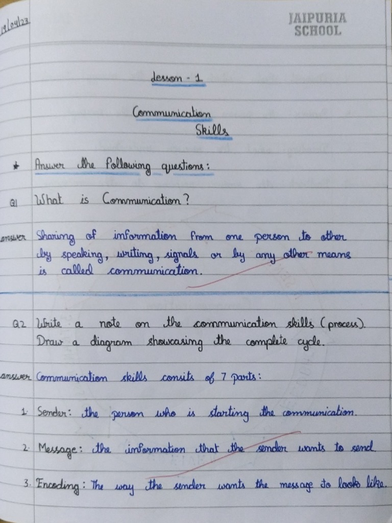 Chapter - 1 Communication Skills | PDF