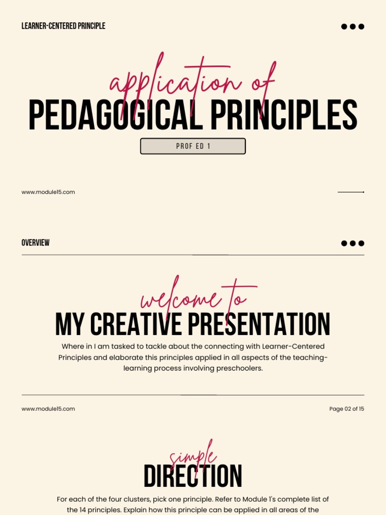 Learner-Centered Principles for Preschool | PDF | Learning | Educational Assessment