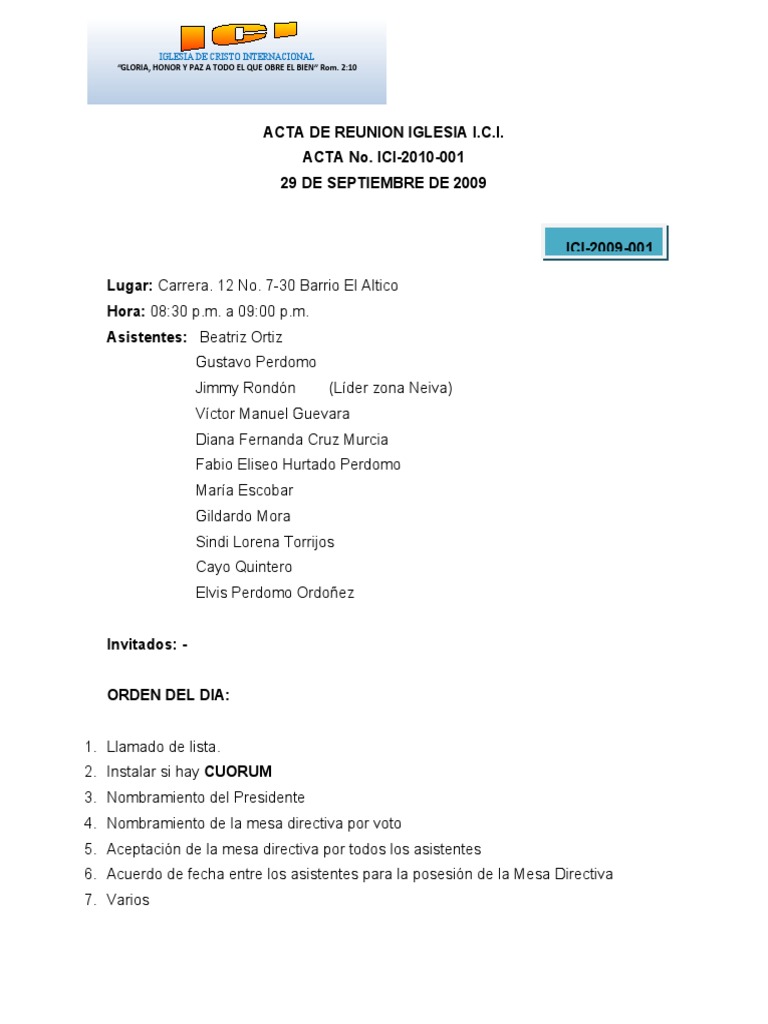 Acta Administrativa | PDF | Gobierno