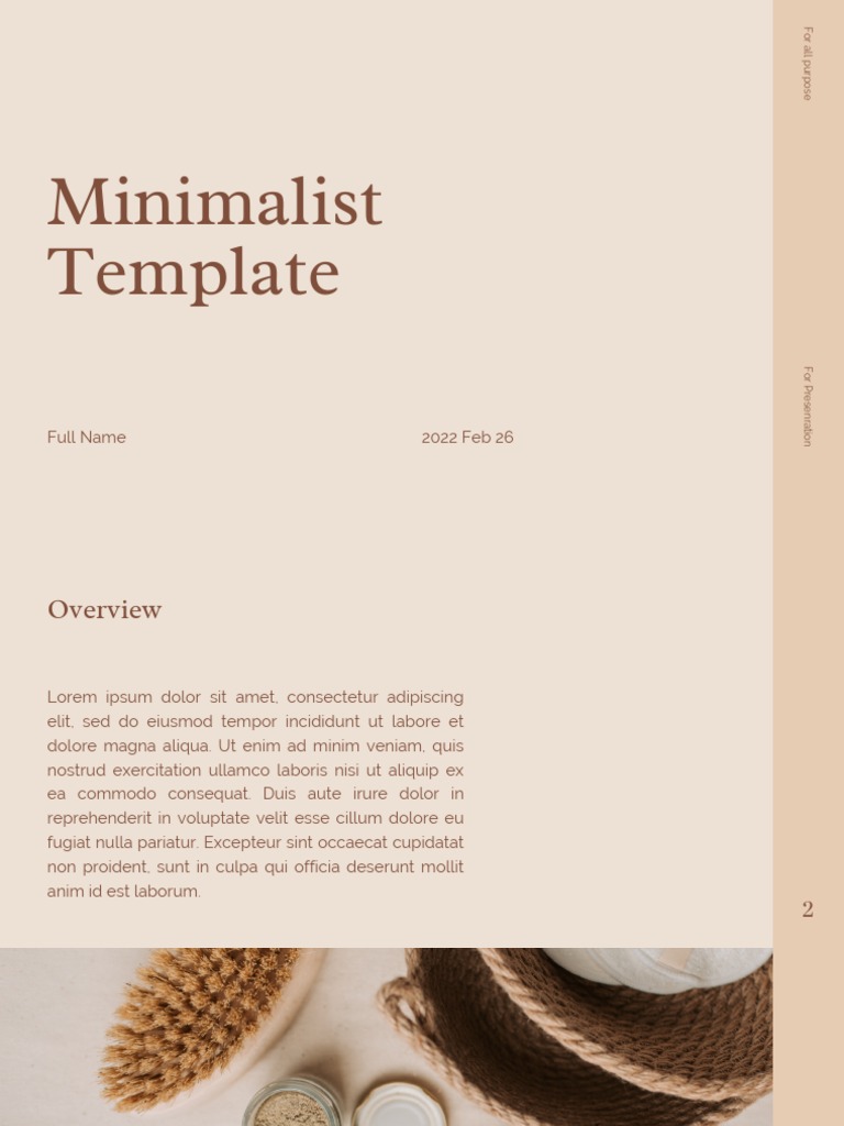 Minimalist Template From Canva | PDF