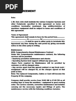 Annual Maintenance Contract FORMAT | PDF | Private Law | Government
