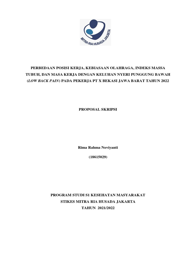 Proposal Rima Rahma Noviyanti Revisi | PDF
