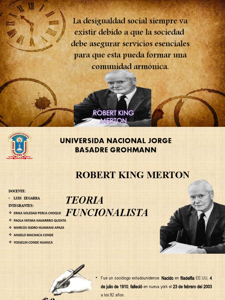 Robert King Merton . | PDF | Sociología | Sociedad