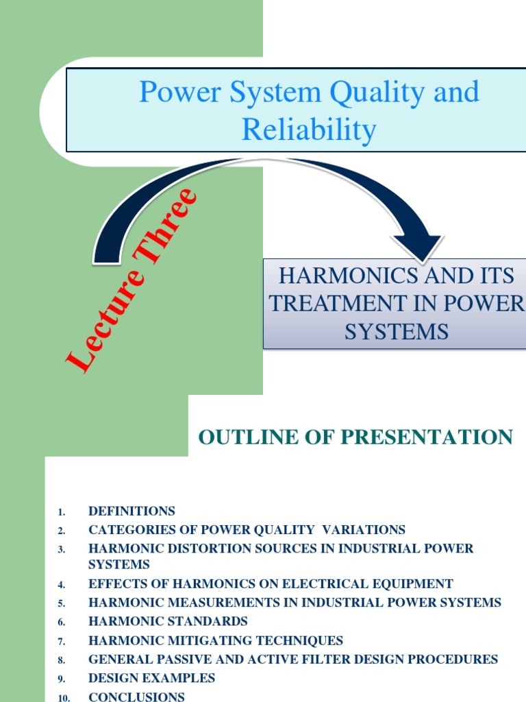 Lecture Three - HARMONIC TREATMENT IN INDUSTRIAL POWER PDF | PDF | Electronic Filter | Rectifier