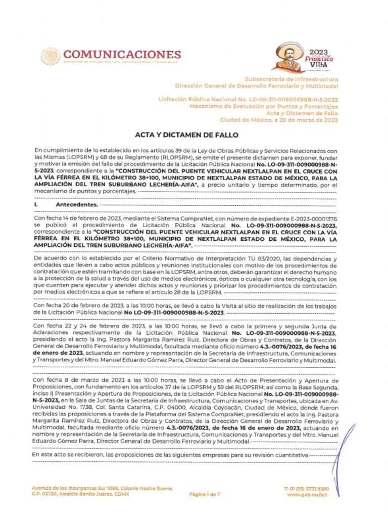 Acta y Dictamen de Fallo | PDF