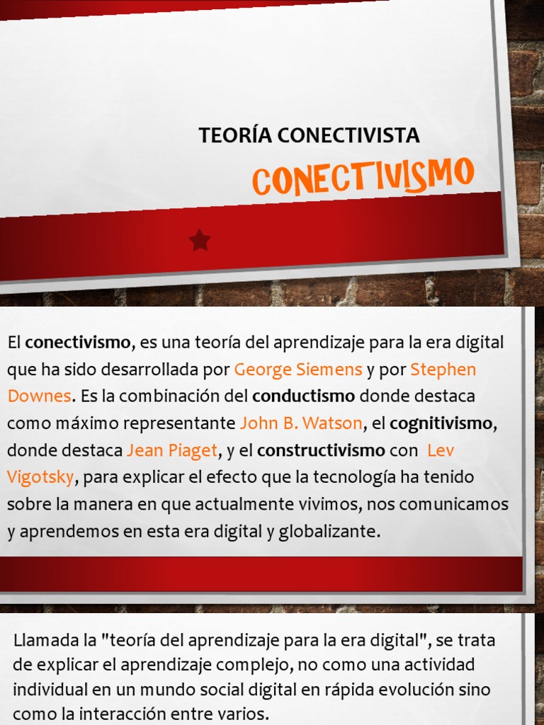 Conectivismo | PDF | Teoría de la educación | Cognición