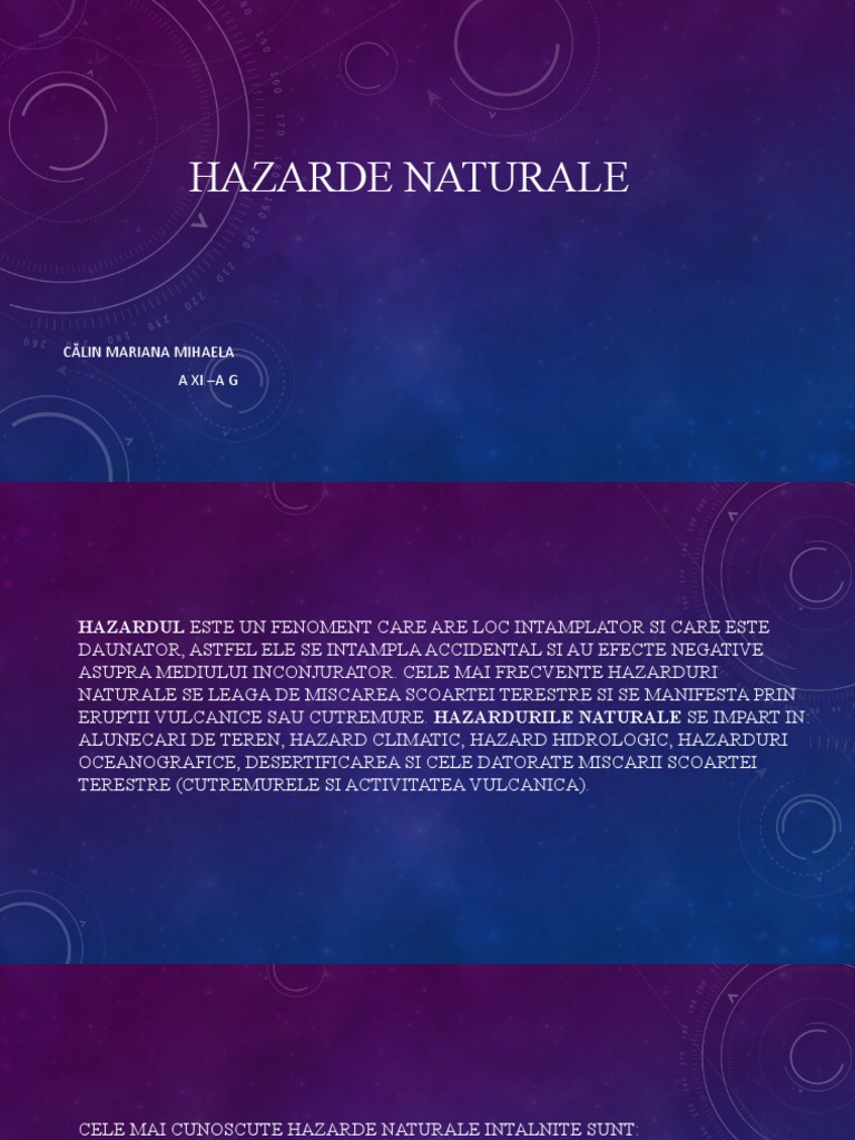 Prezentare Hazarde Naturale | PDF