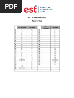 EST I - Math | PDF | Multiple Choice | Function (Mathematics)