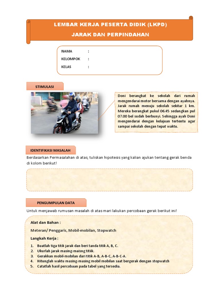 LKPD Gerak PDF | PDF