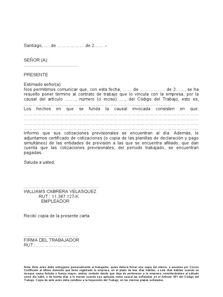Formato Aviso | PDF