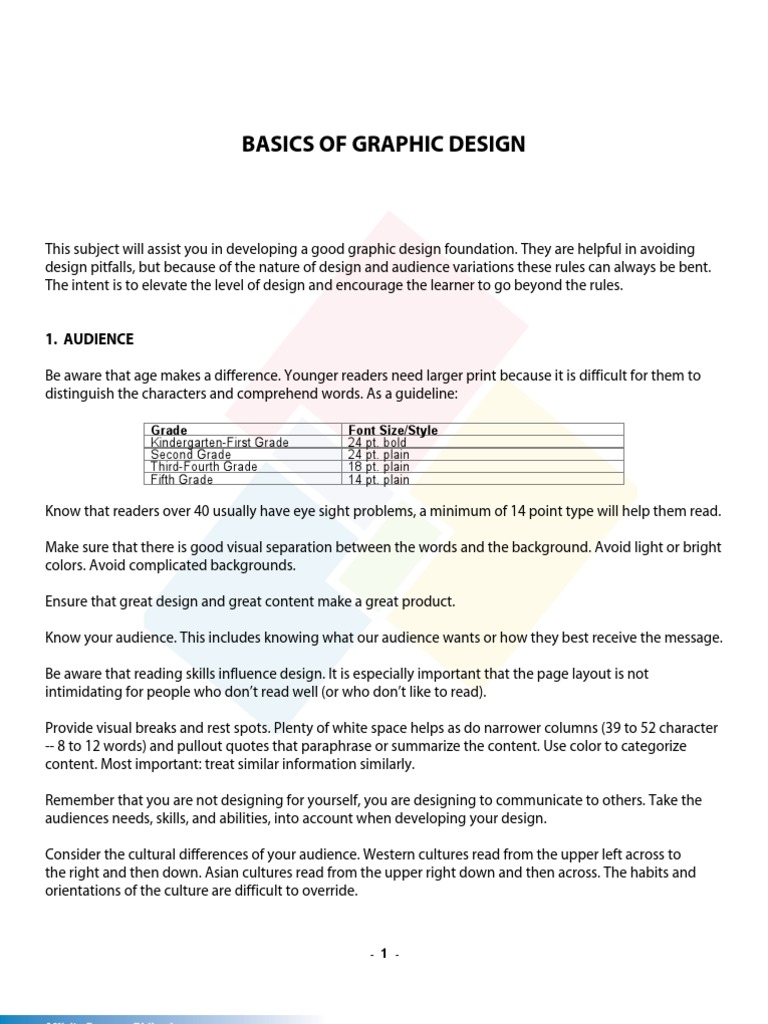 Graphic Design Basics Guide | PDF | Color | Page Layout