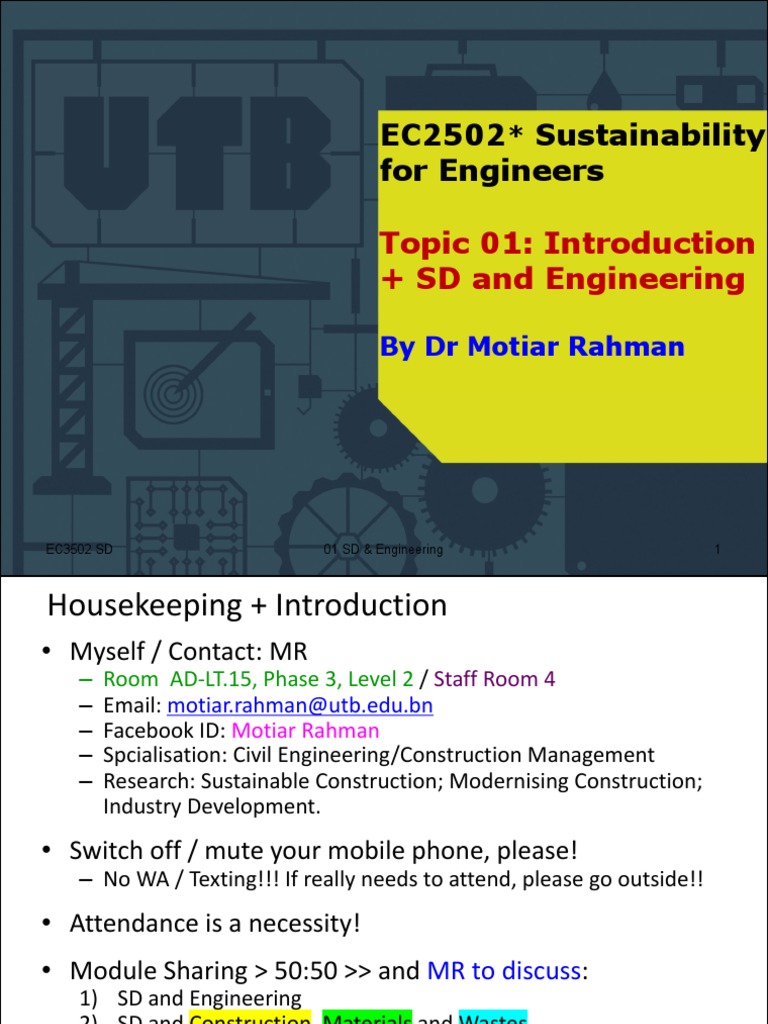 01 S4E T1 - SD & Engineering PDF | PDF | Sustainability | Engineering