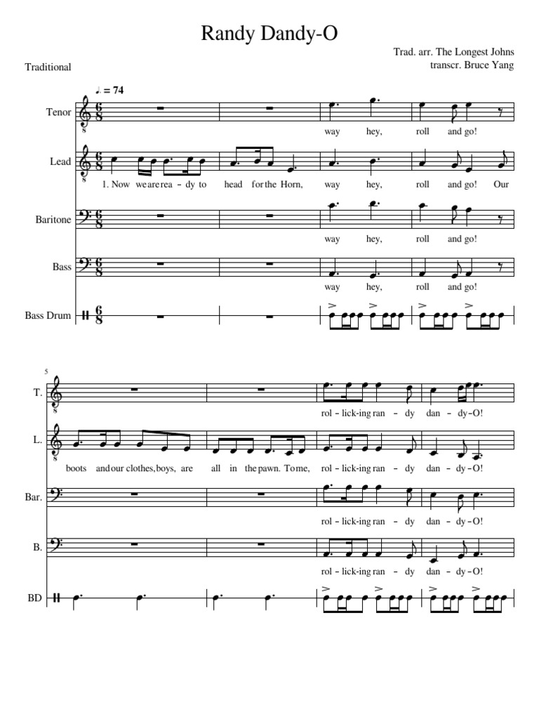 Randydandyoh PDF | PDF | Pitch (Music) | Singing