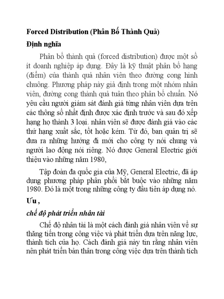 Forced Distribution | PDF