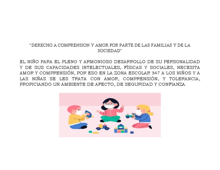 Derecho A Comprension y Amor Por Parte de Las Familias y de La Sociedad ...