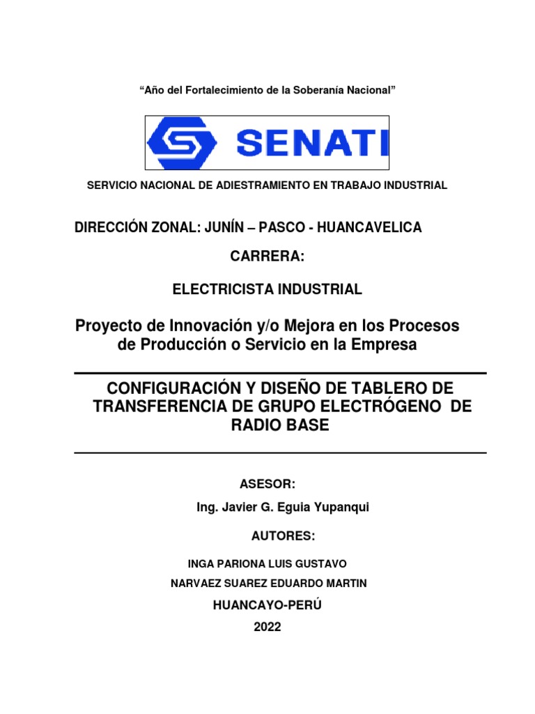 Proyecto Terminado Final-1 | PDF | Ingenieria Eléctrica | Corriente ...