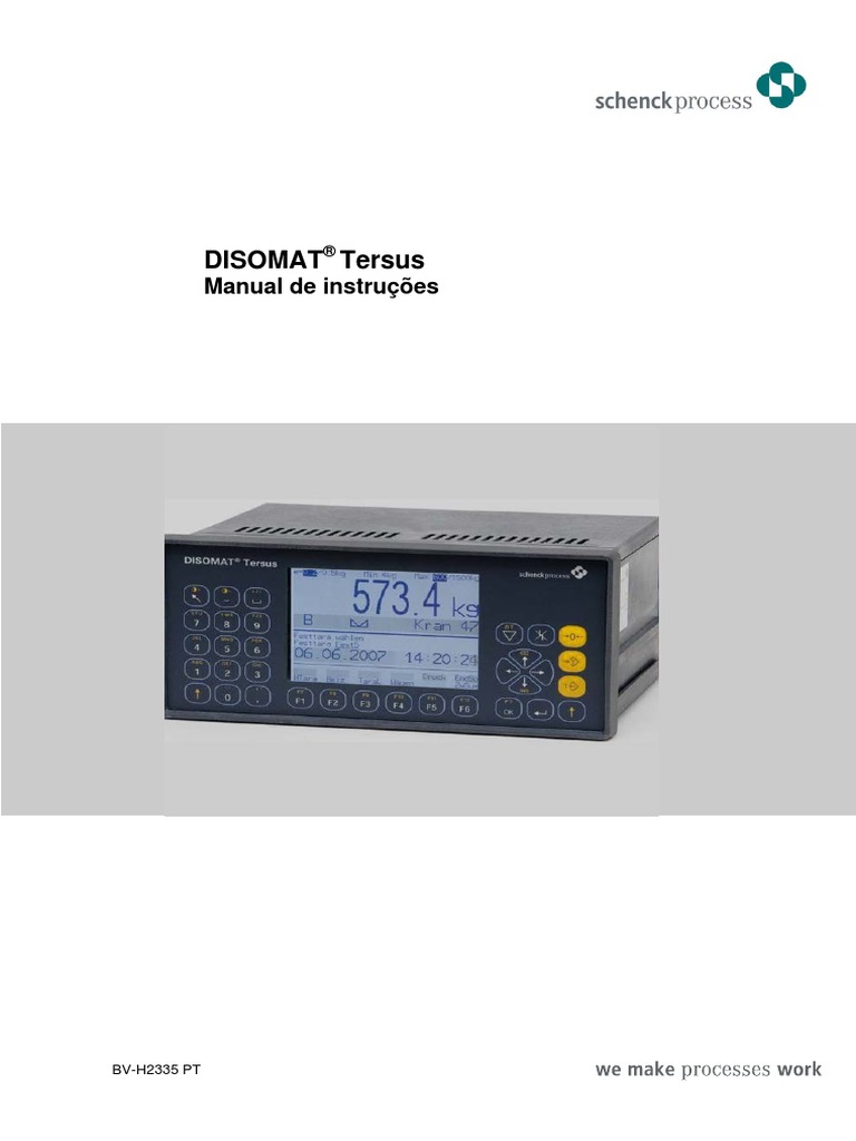 Disomat Tersus Manual de Instruções - Português | PDF | Medição ...