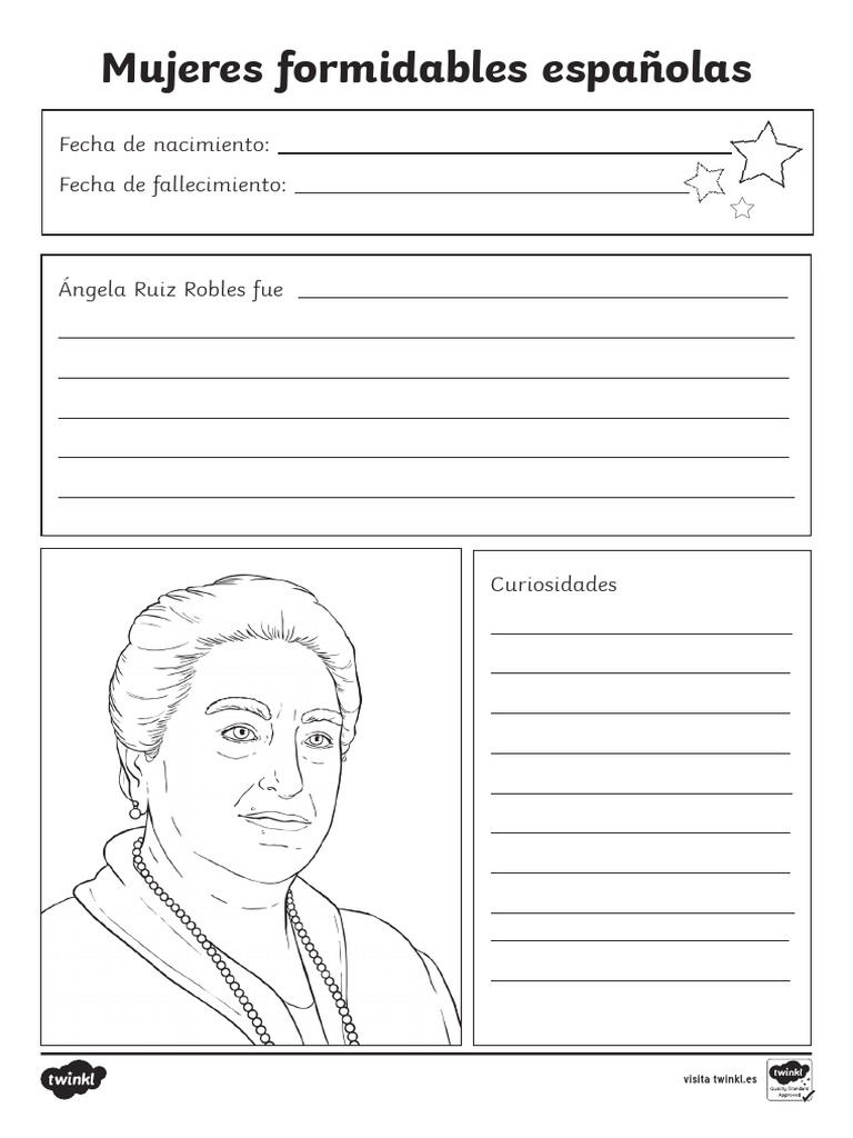 Ficha de Actividad Mujeres Formidables de La Historia PDF | PDF ...