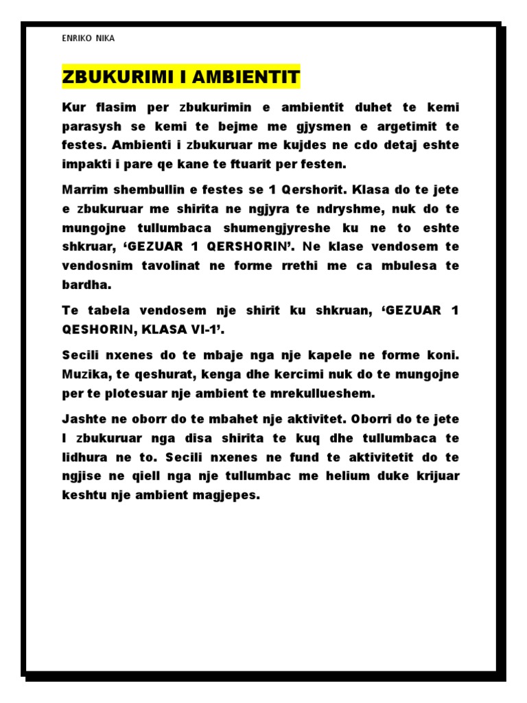 Enriko Projekt | PDF