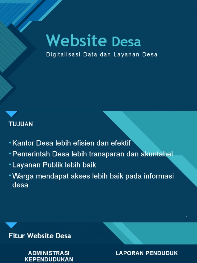 Presentasi Website Desa 2 | PDF