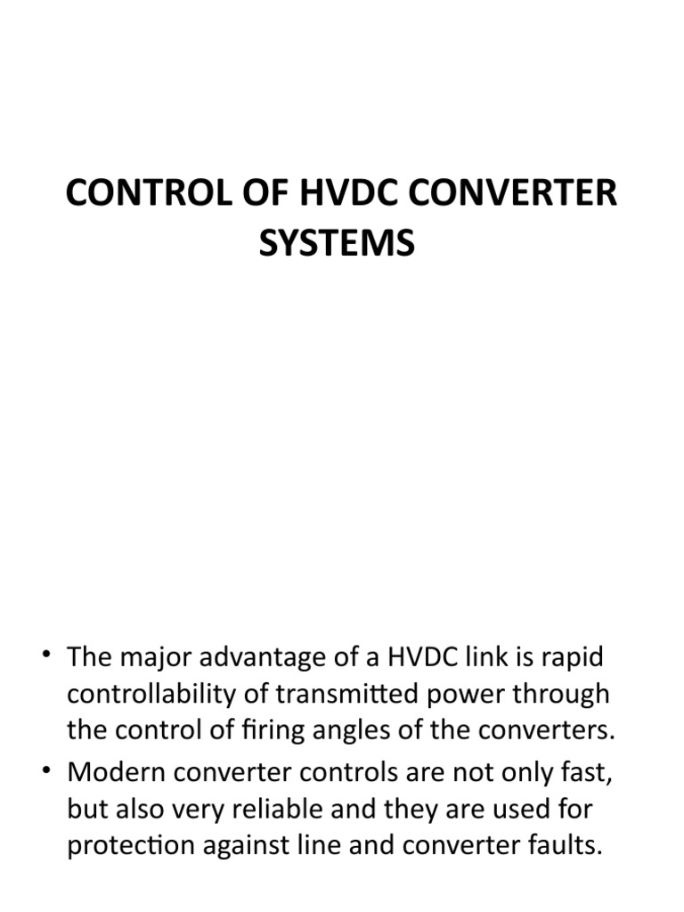 Control of HVDC Converter Systems | PDF | Power Inverter | Rectifier