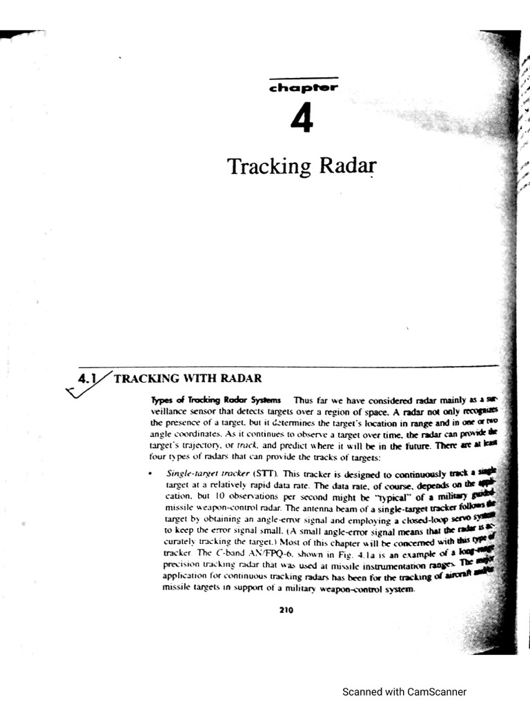 Module4 18EC823 Radar Engineering | PDF