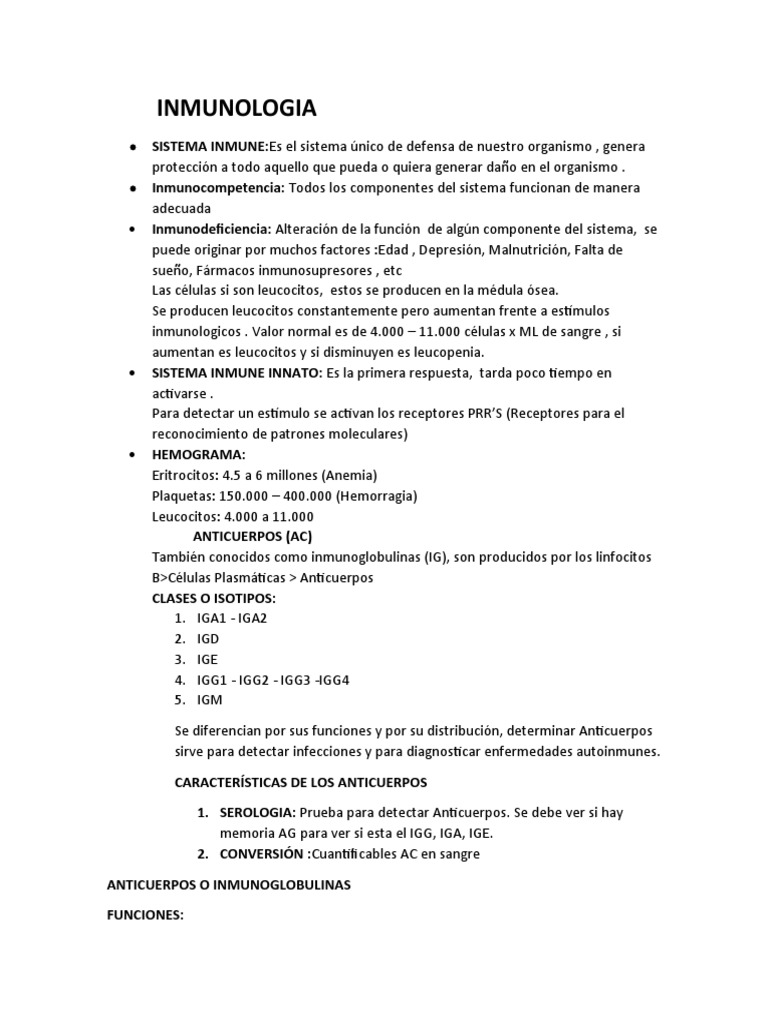 Inmunologia - Micro. J.K-1 | PDF | Anticuerpo | Sistema inmune