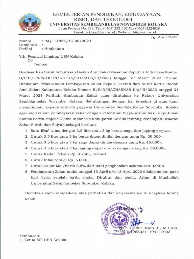 Surat Himbauan | PDF