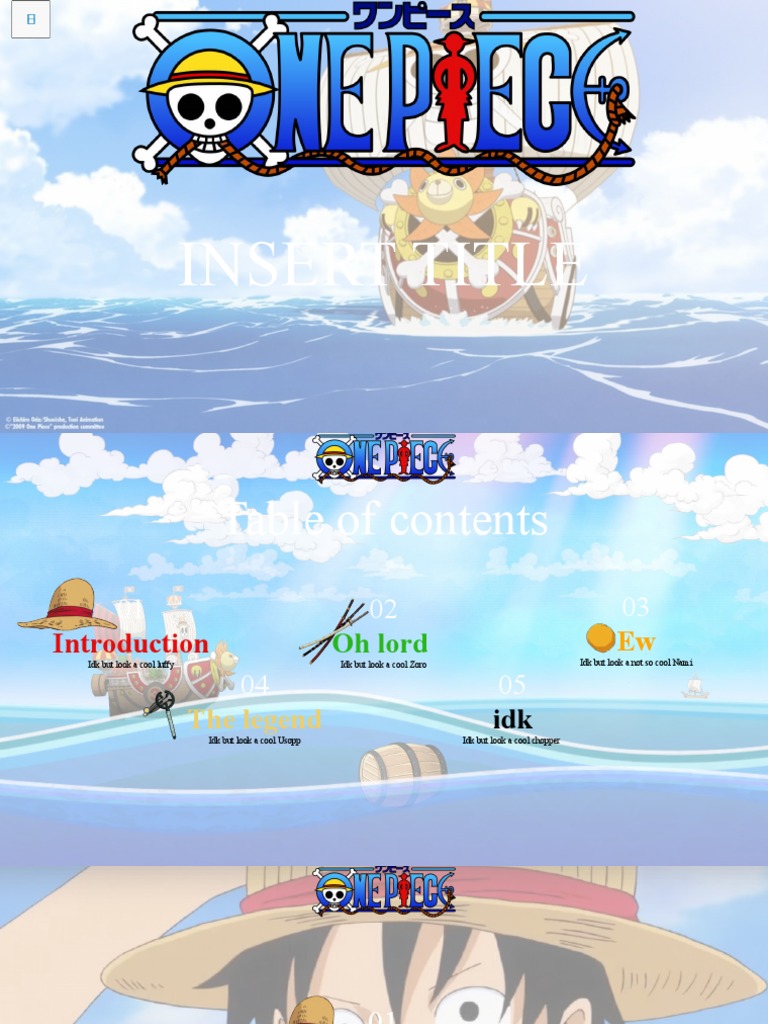 One Piece Template | PDF