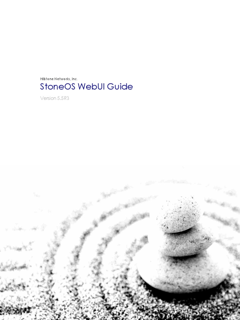 StoneOS T Series WebUI User Guide | PDF