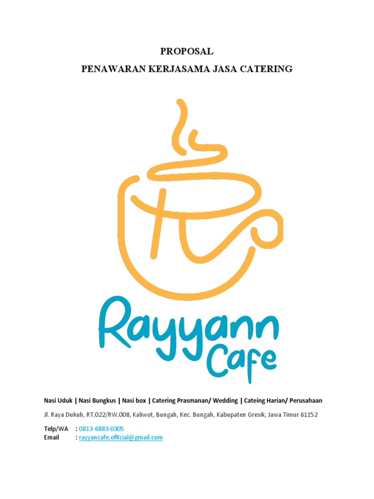 Proposal Kerjasama Catering Rayyann | PDF